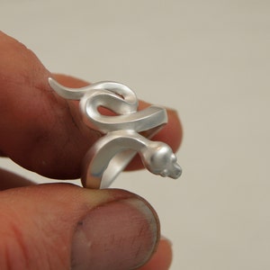 Boa Snake Ring, Silver - Etsy