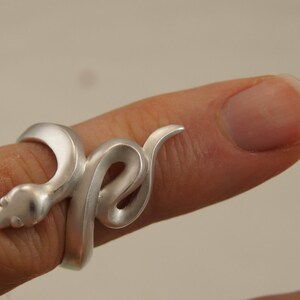 Boa Snake Ring, Silver - Etsy