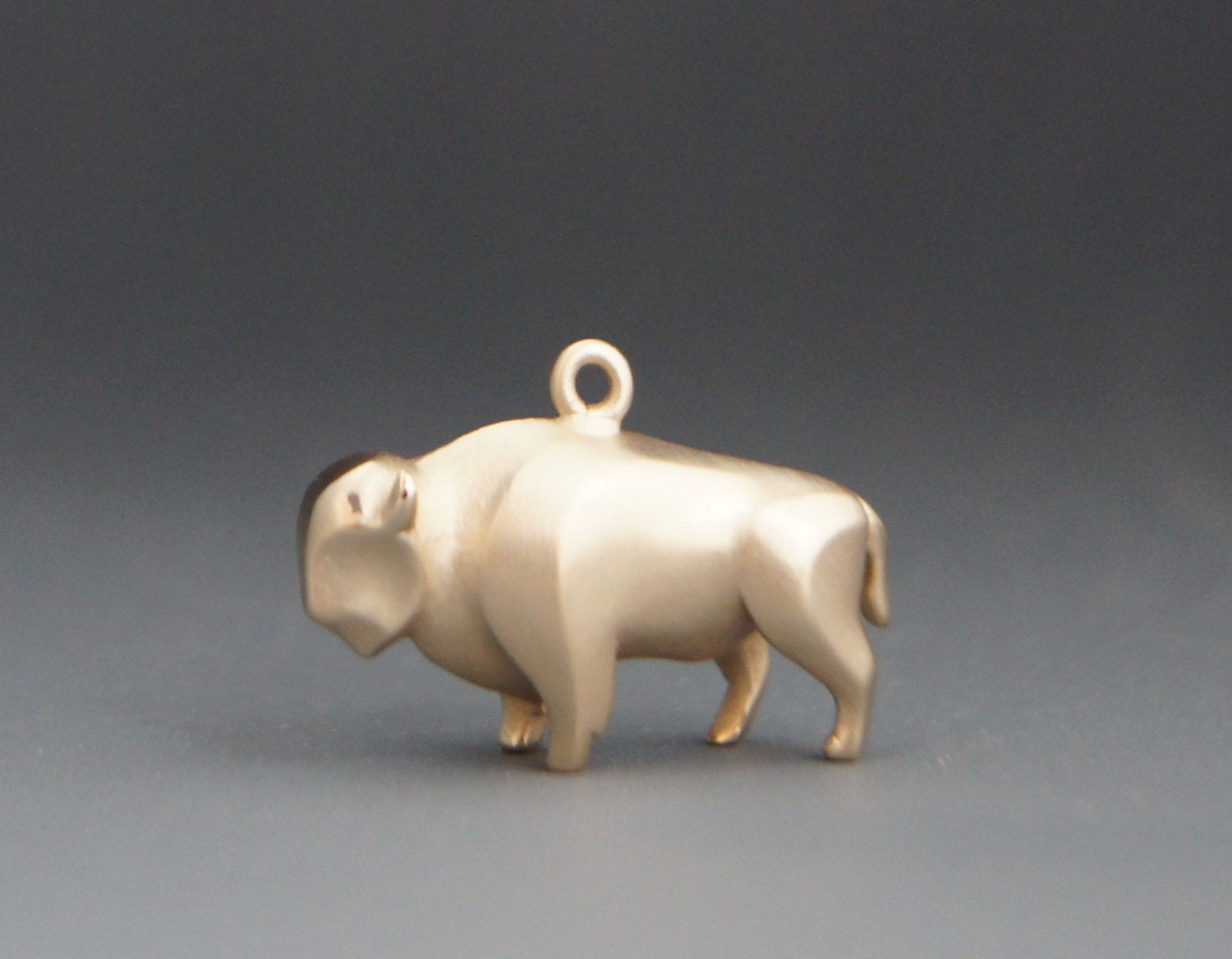Bronze Buffalo Charm or Pendant - Etsy