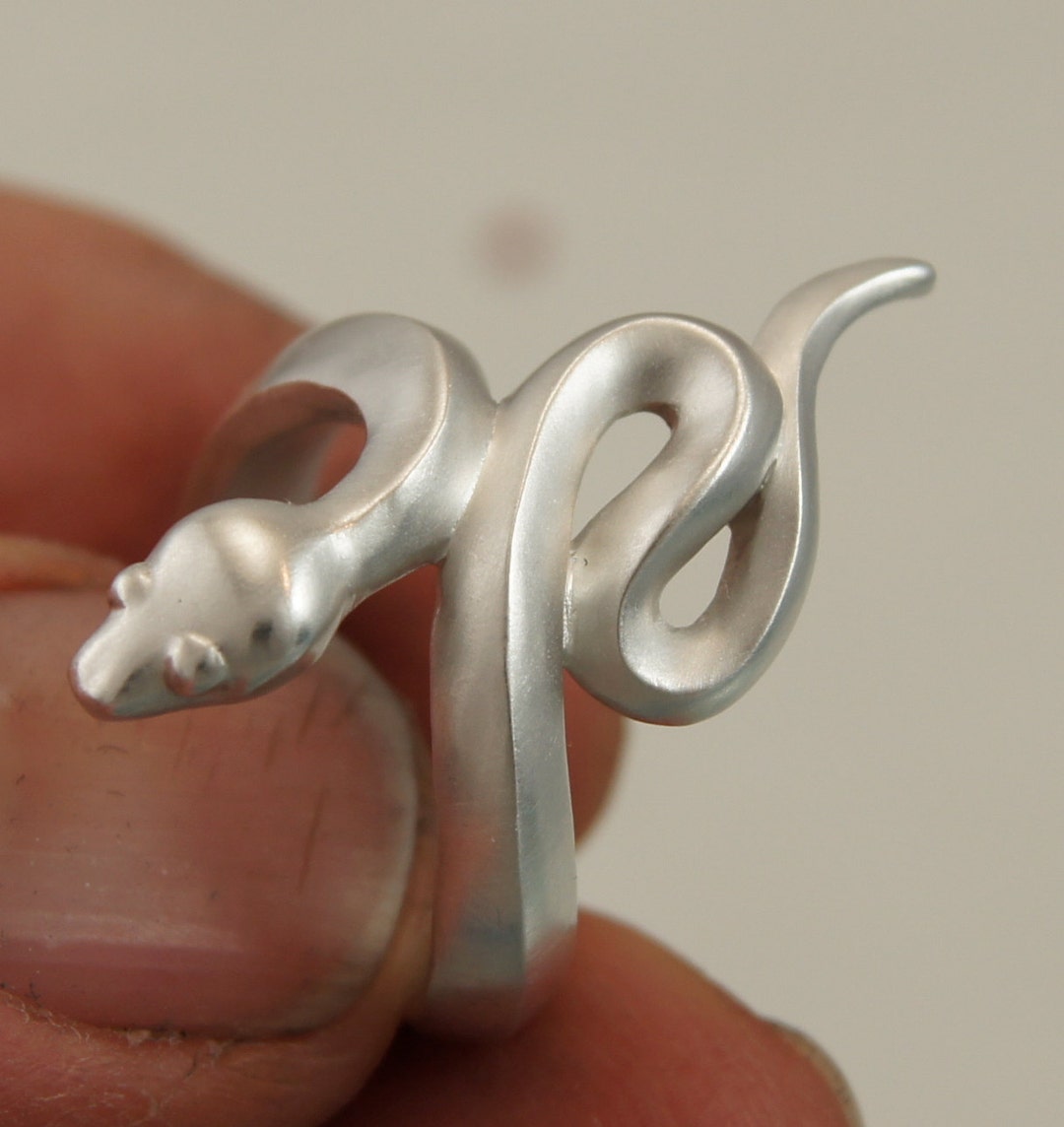 Boa Snake Ring, Silver - Etsy
