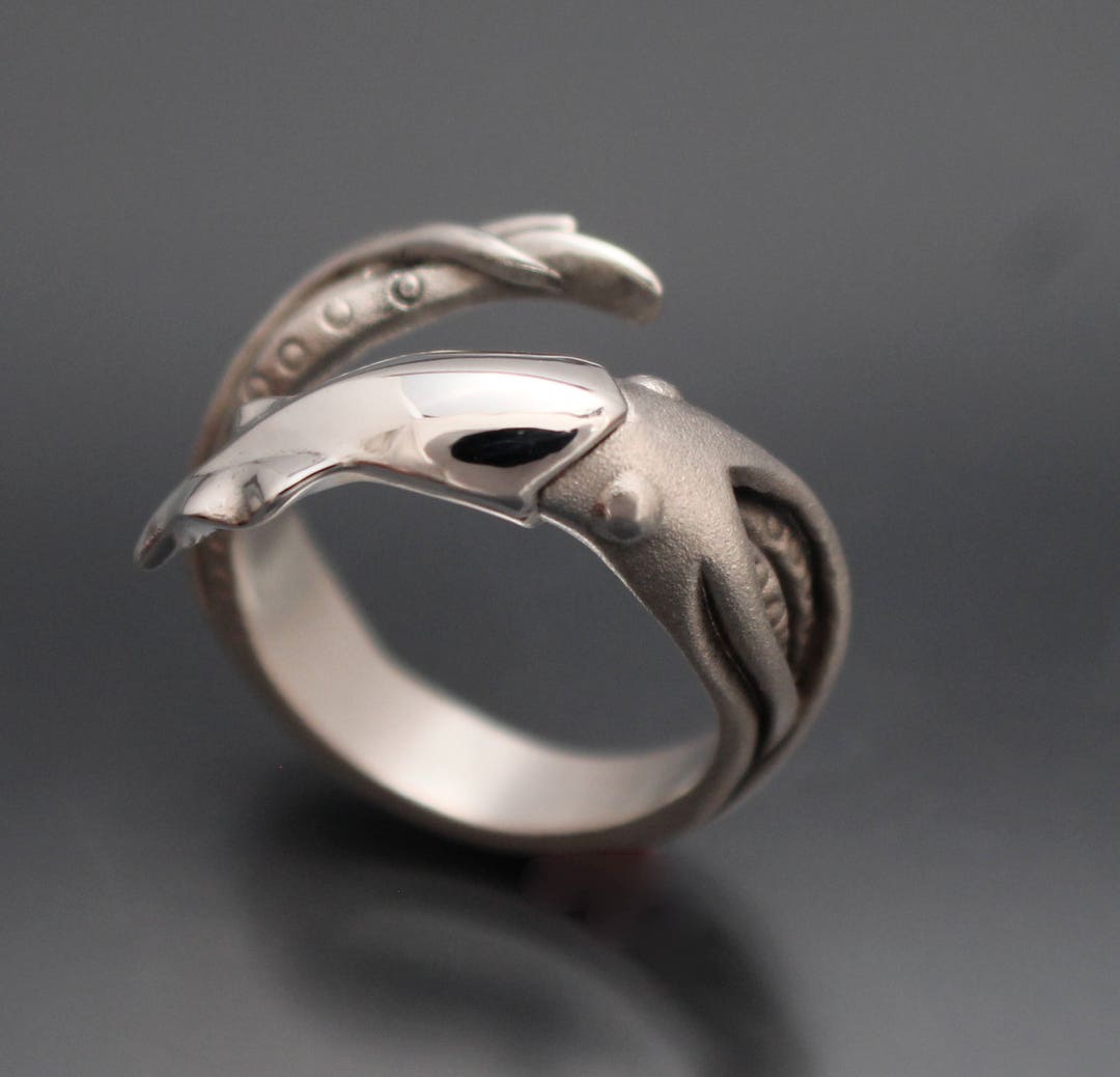 Squid Ring Silver - Etsy