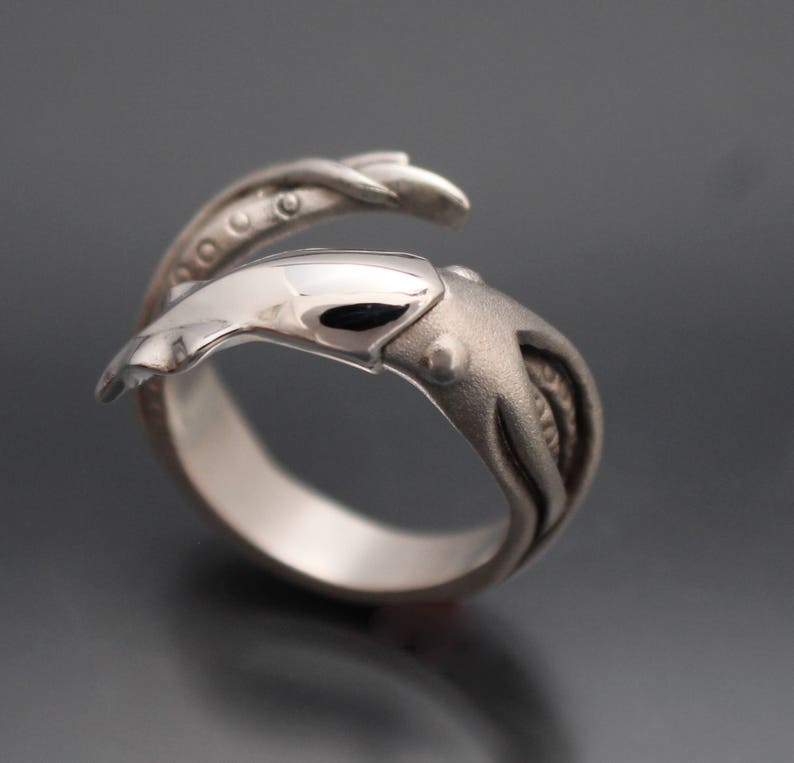 Squid Ring Silver - Etsy
