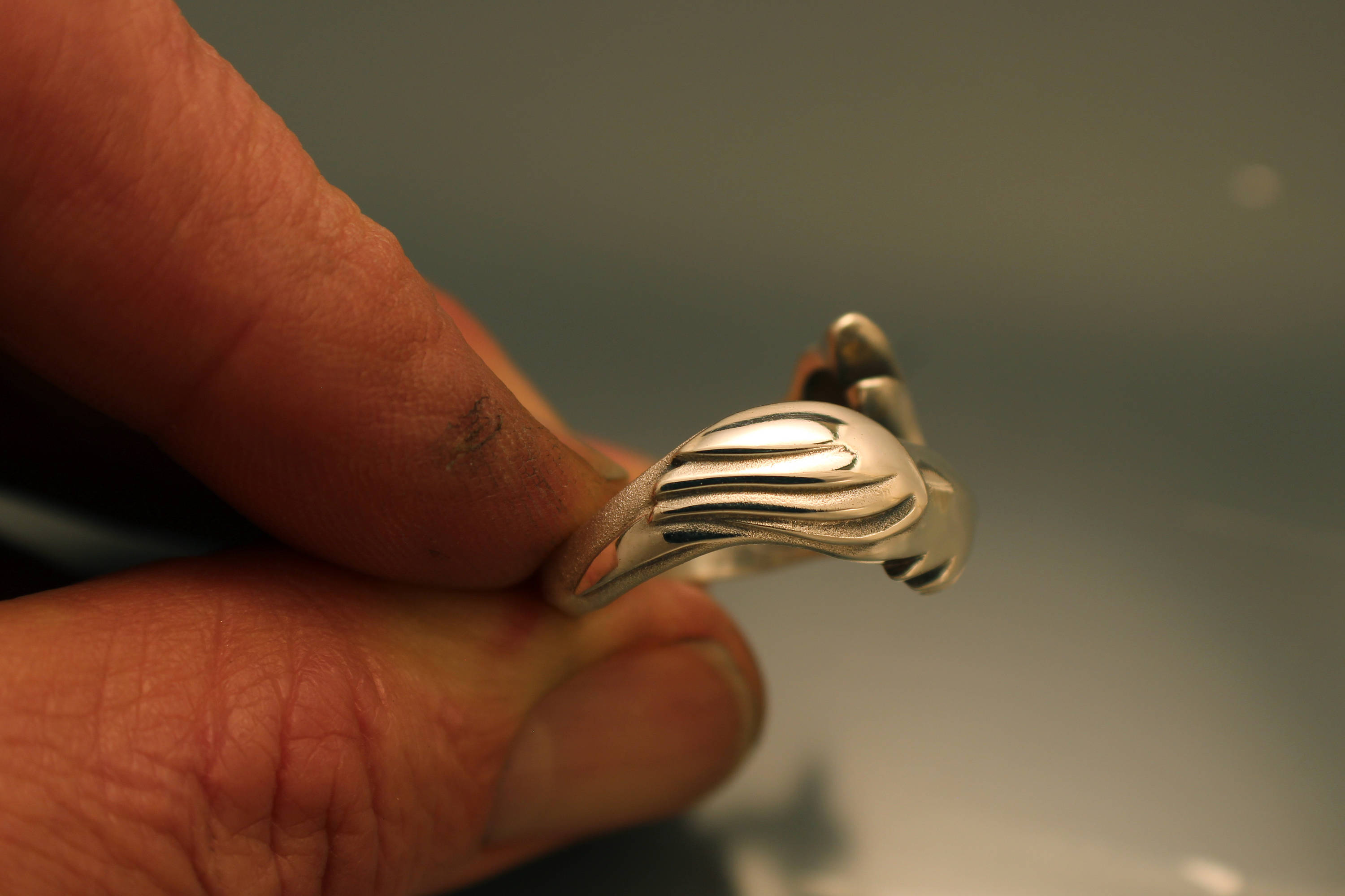 Raven/wolf Silver With Diamond Eyes - Etsy