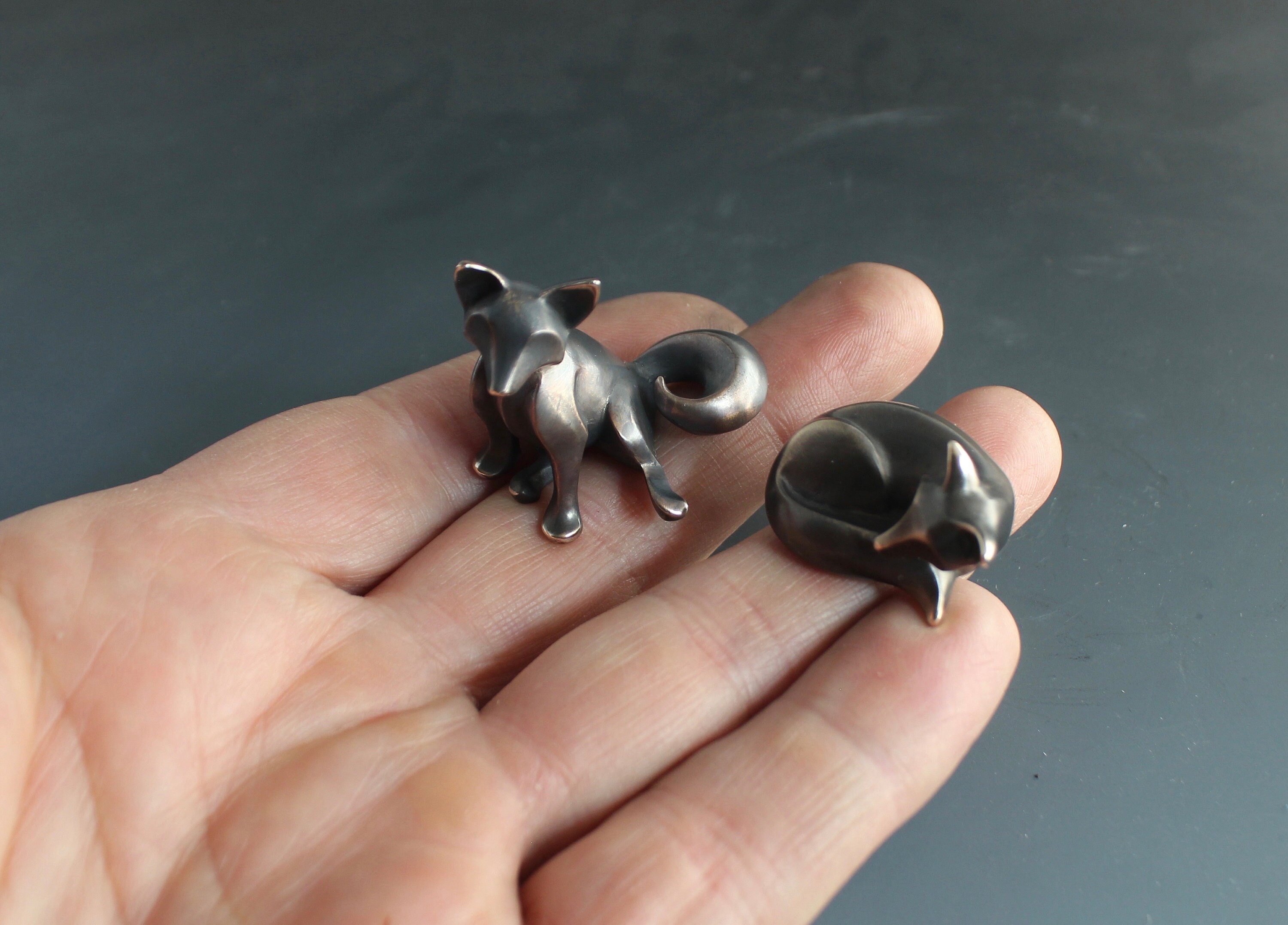 Fox Kits Sculpture . Limited Edition, Bronze - Etsy