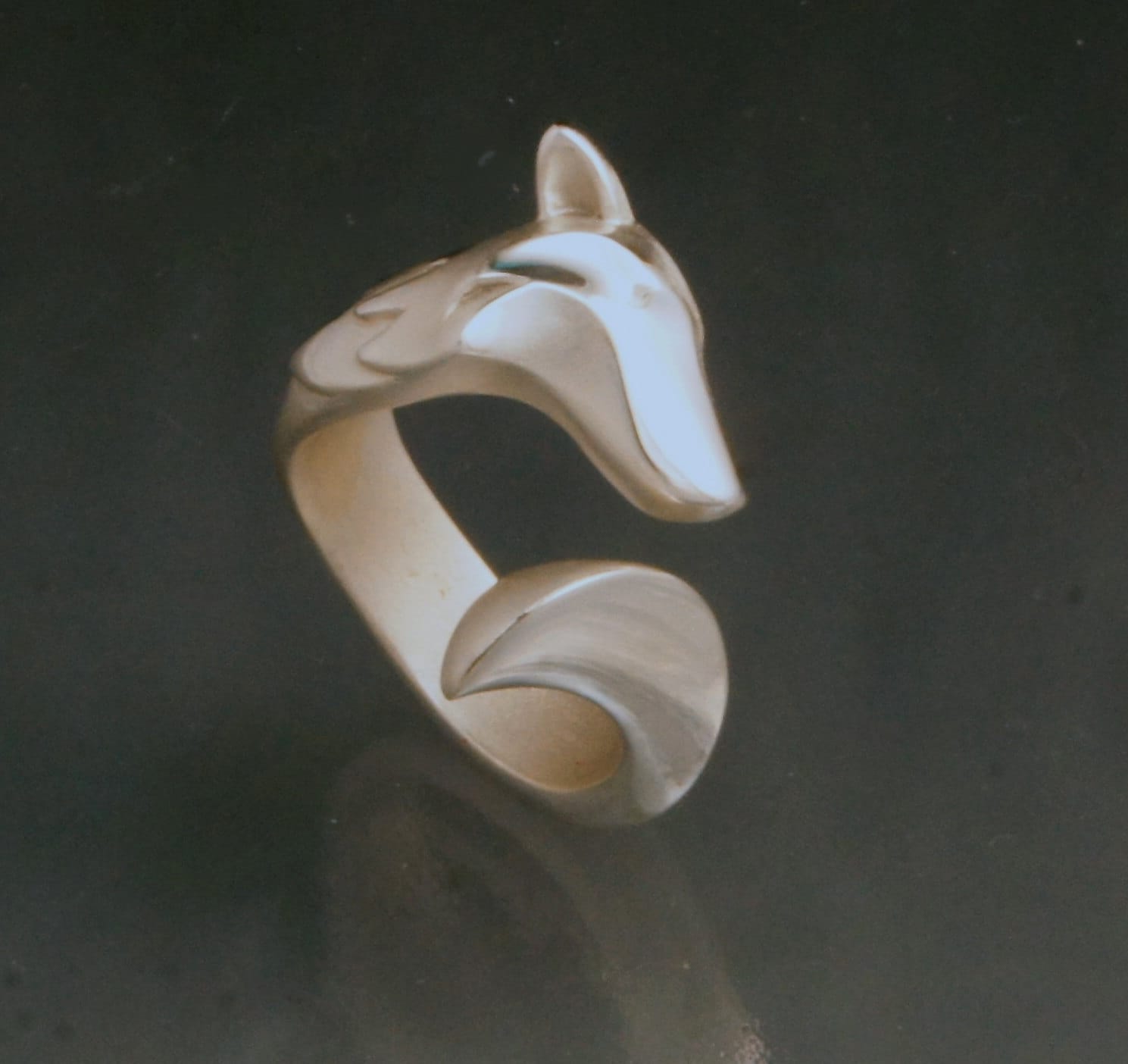 Timber Wolf Ring. Silver - Etsy UK