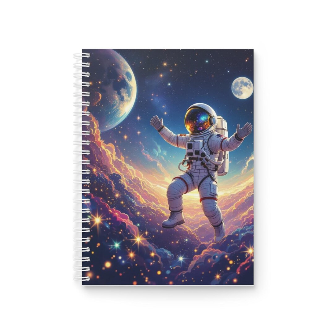 Cosmic Dream Spiral Notebook | Astronaut Design | Space Lover's Journal ...