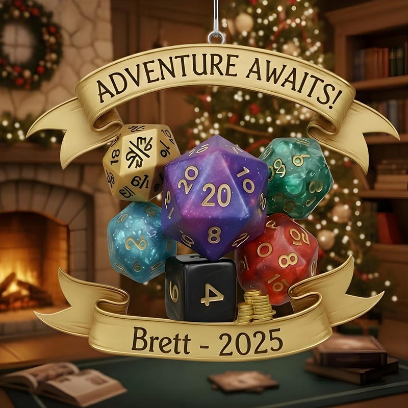 Dungeons and Dragons Christmas Ornament - Etsy