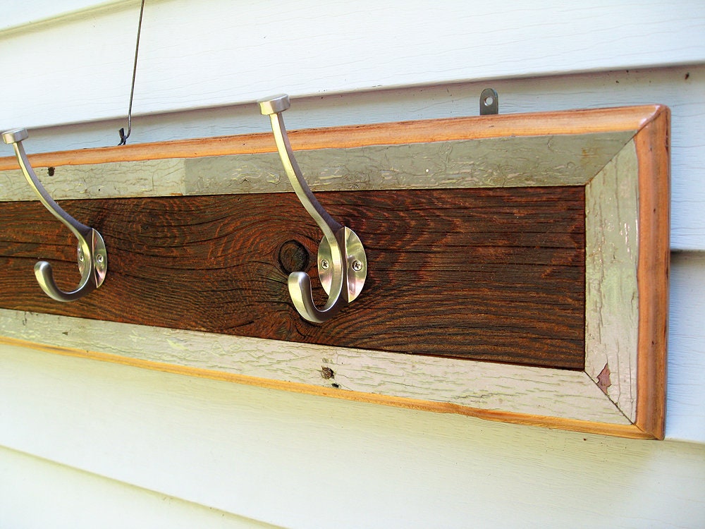 Colgador de abrigo rústico 2 - Etsy España
