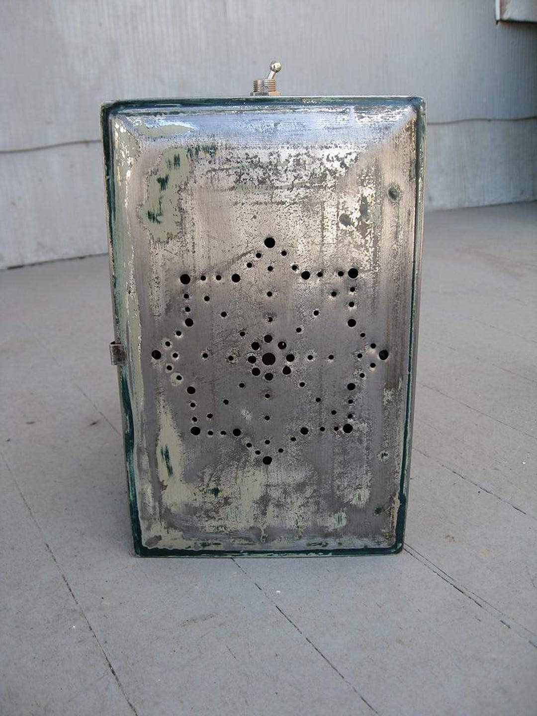 SOLD Metal Box Flicker Lamp - Etsy