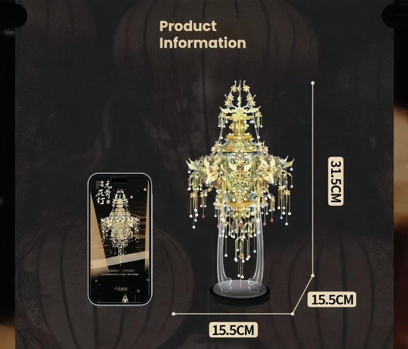 Bonelesslantern | Assembly Model Handicraft 3D Holistic Puzzle Ornament ...