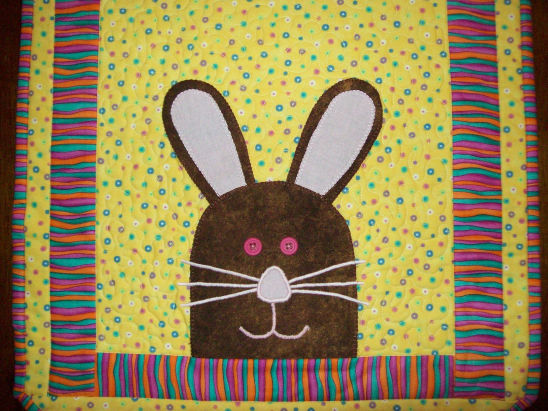 Easter Bunny Rabbit Table Runner 14x46 PATTERN ONLY Spring - Etsy
