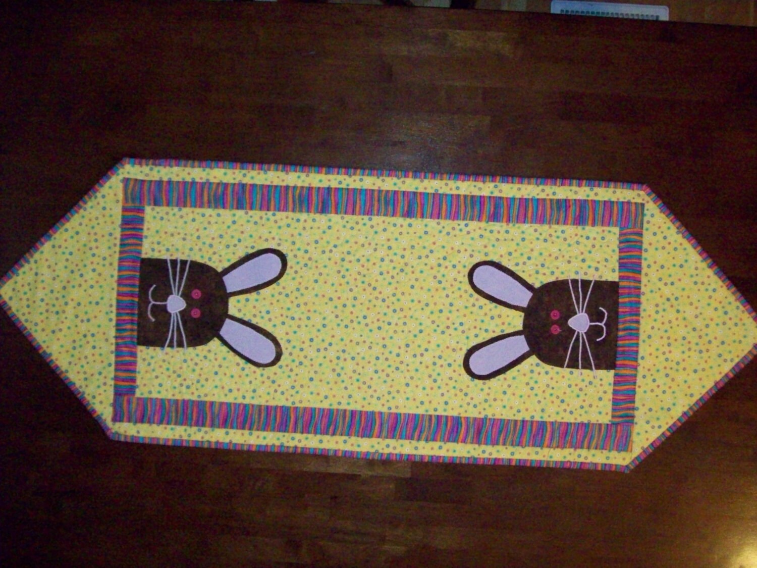 Chocolate Bunny Easter Table Runner 14x46 PATTERN ONLY - Etsy