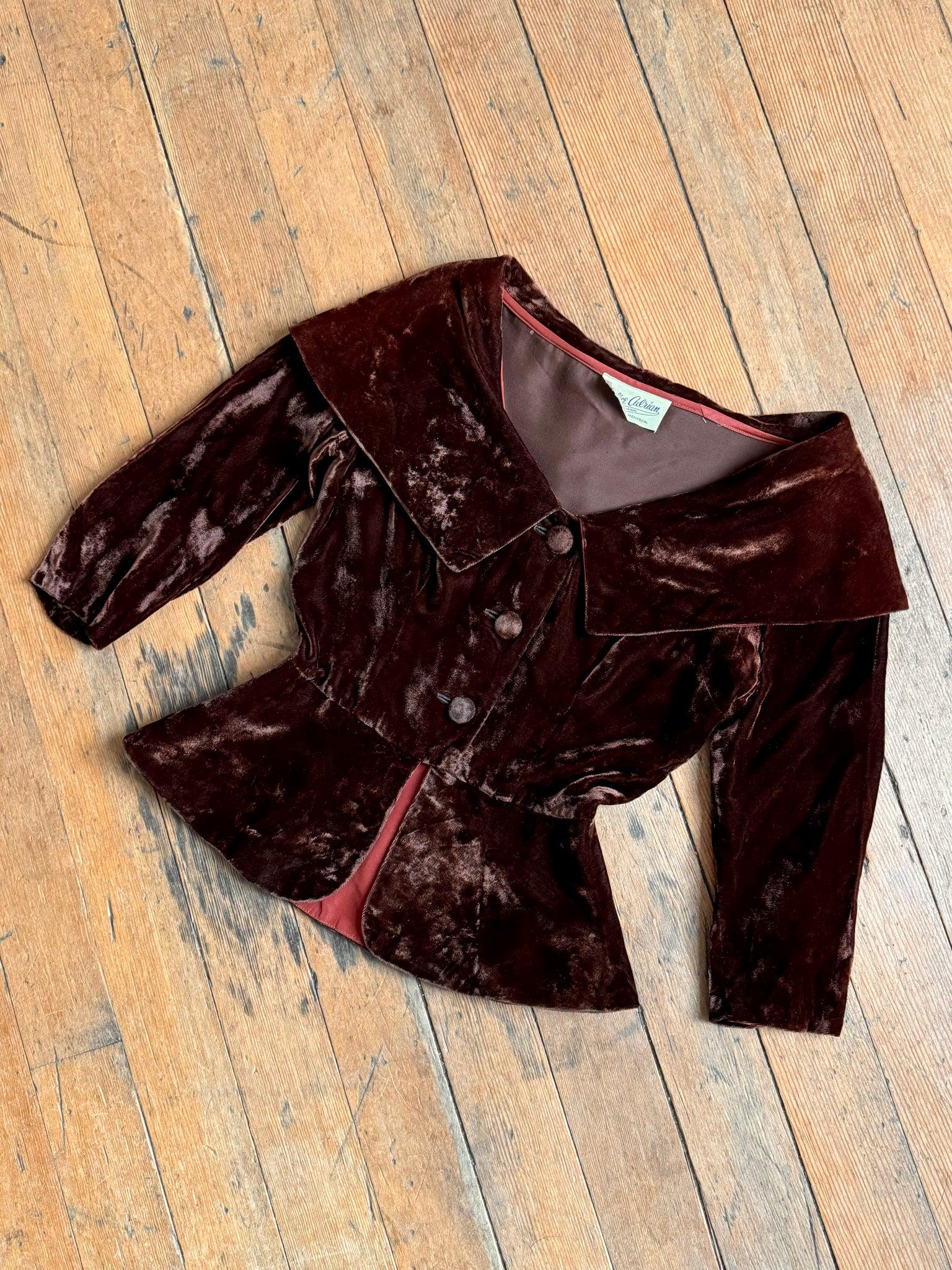 Vintage 1950s Velvet New Look Blouse {xs} - Etsy