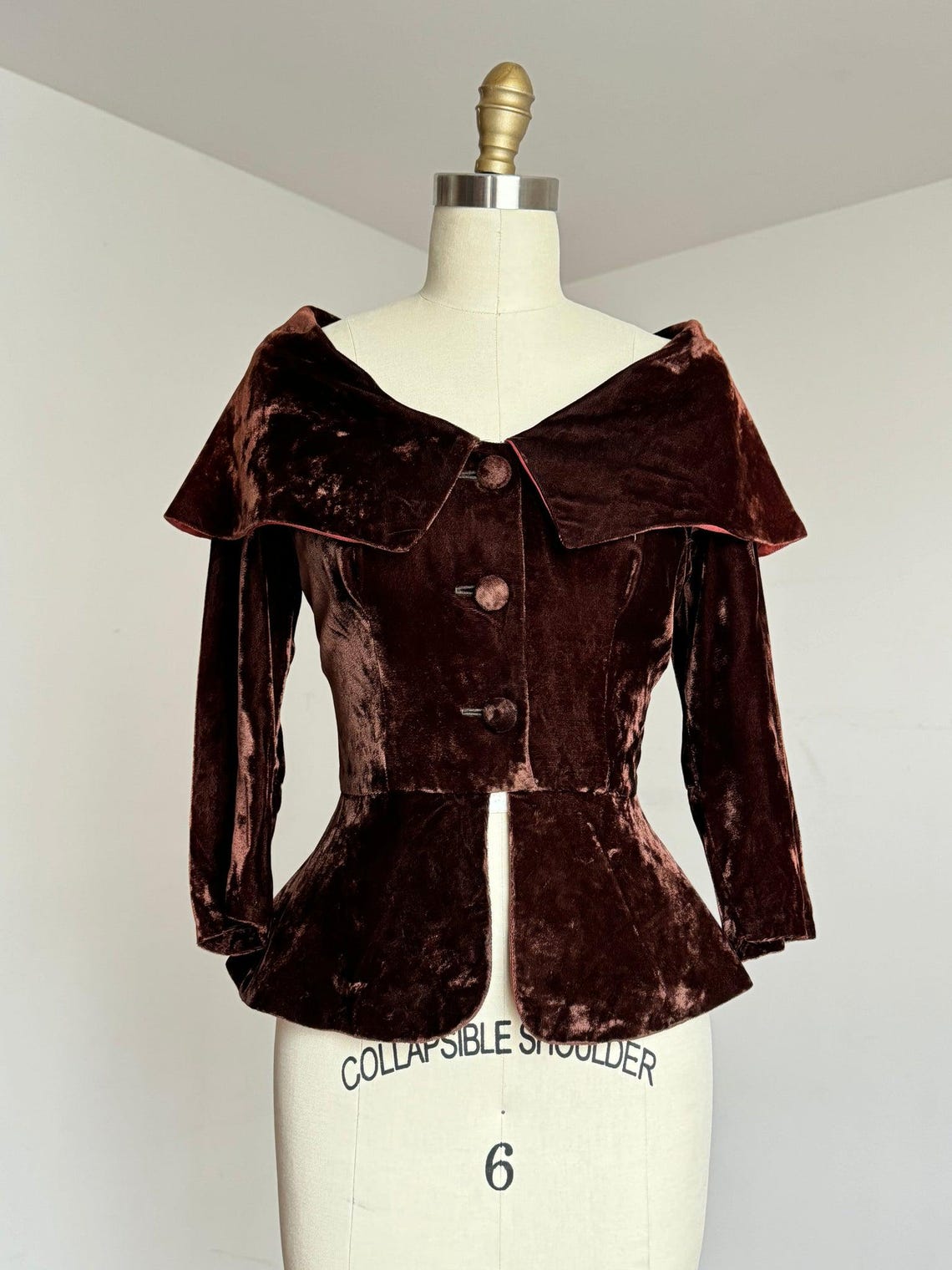 Vintage 1950s Velvet New Look Blouse {xs} - Etsy