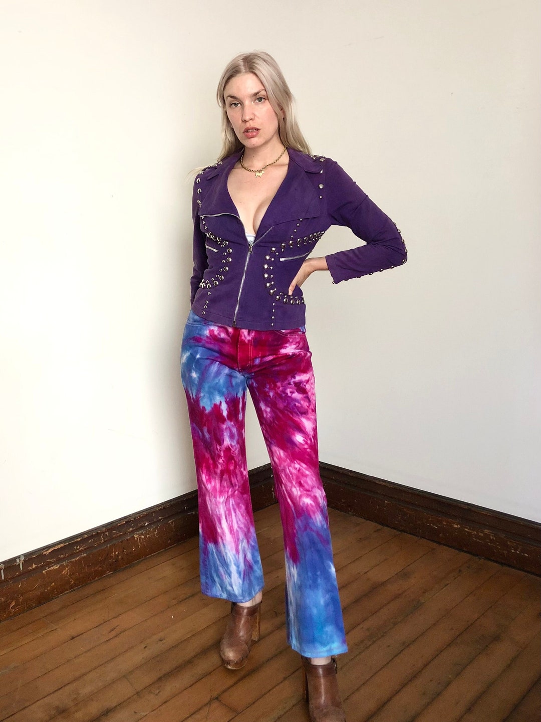 Vintage 1970s Roncelli Studded Jacket {xs} - Etsy