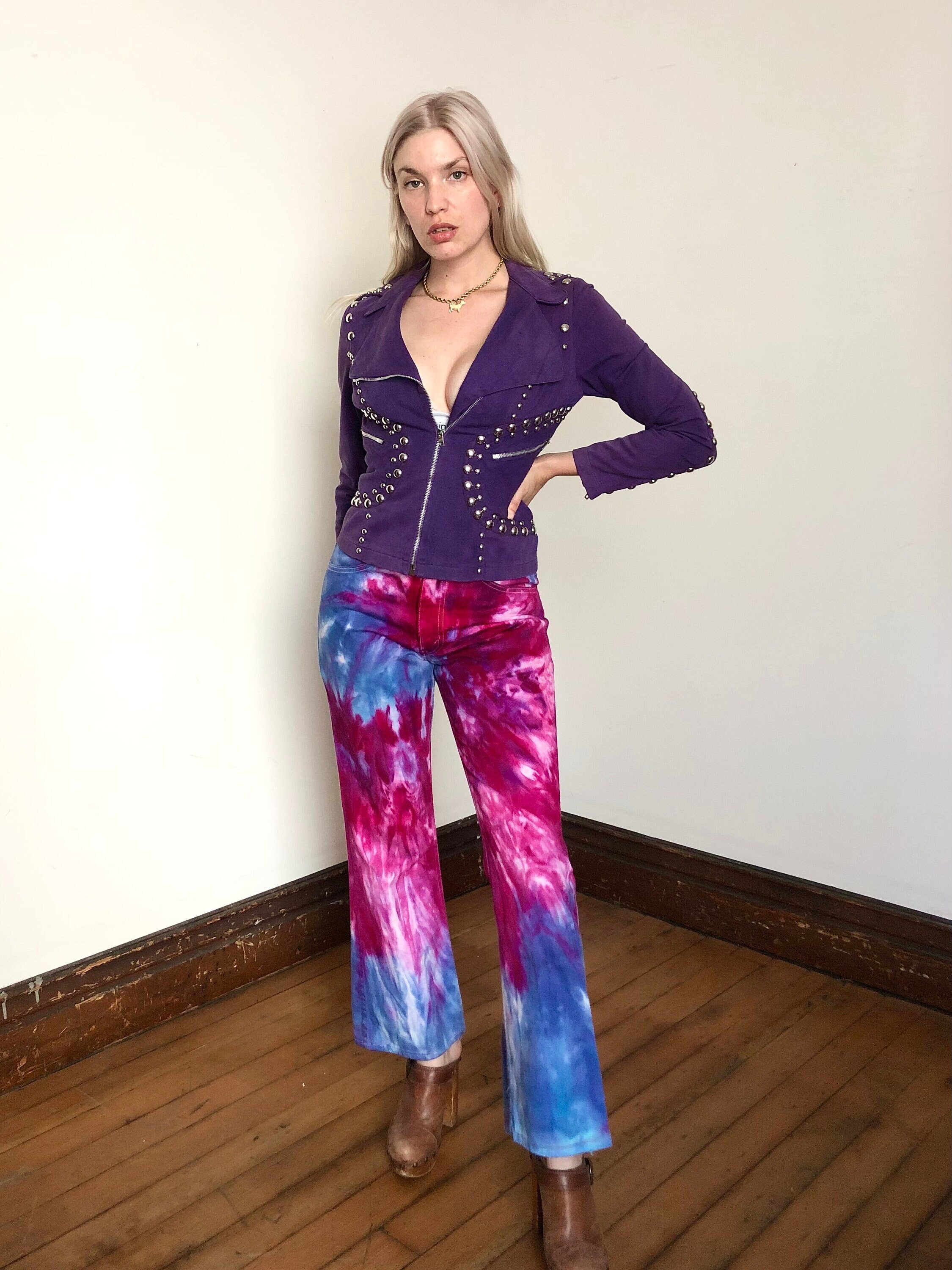 Roncelli Studded Jacket - Etsy Roncelli Studded Jacket - Etsy