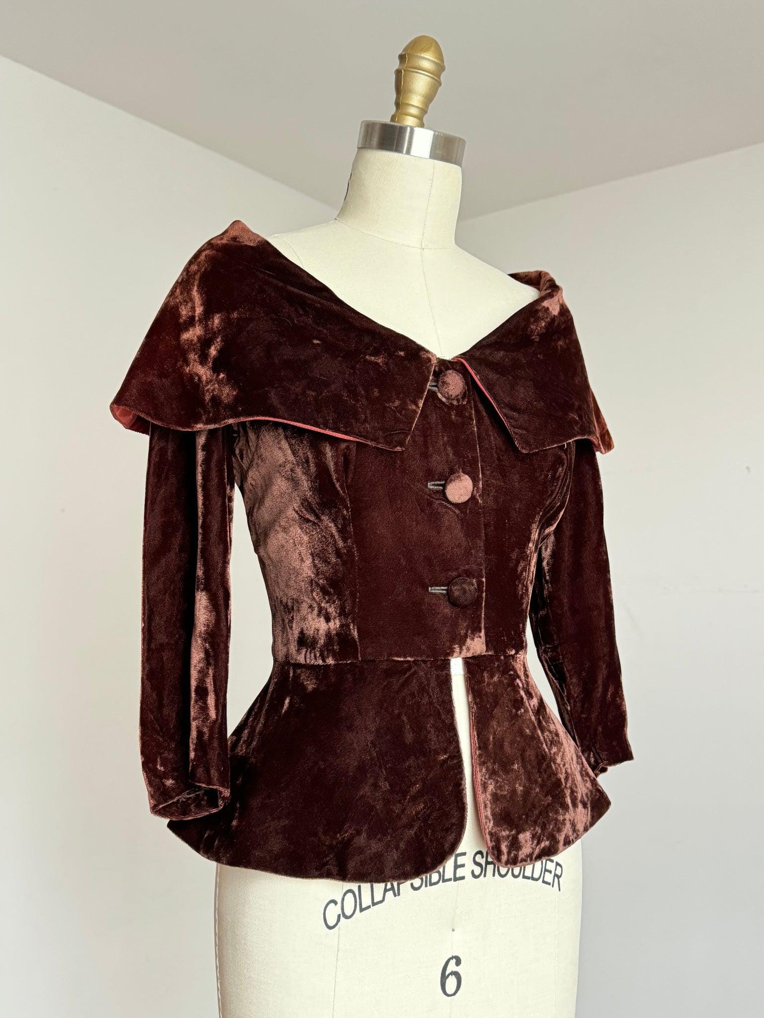 Vintage 1950s Velvet New Look Blouse {xs} - Etsy