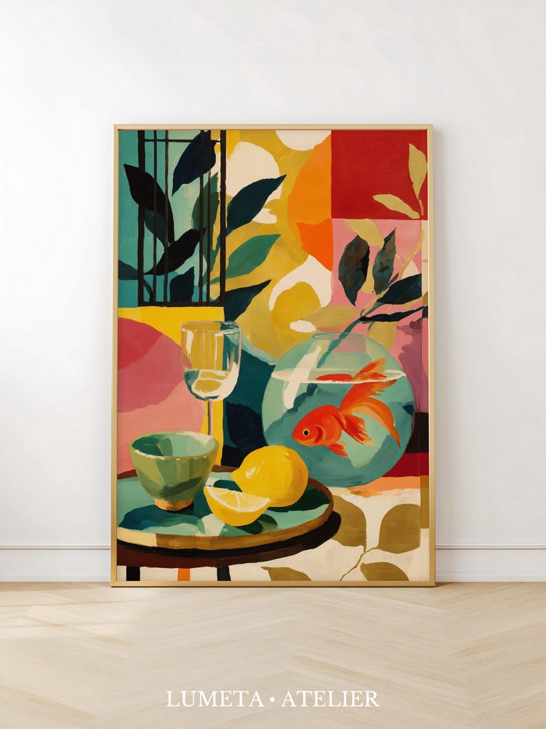 Henri Matisse Goldfish Bowl Print | Colorful Giclee Art Print Oil ...
