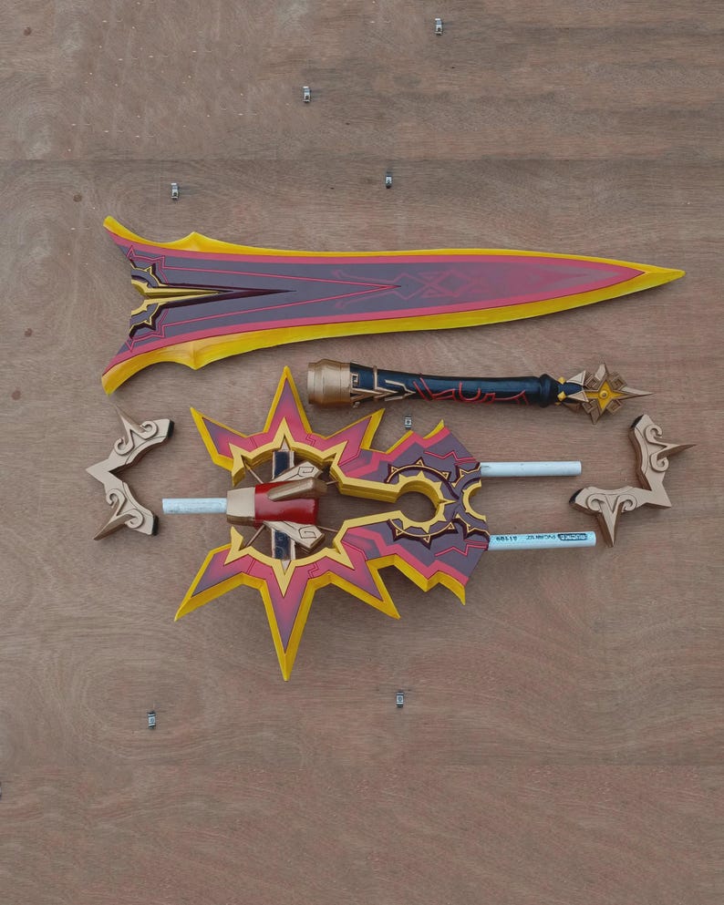 Mavuika Claymore Thousand Blazing Suns Genshin Impact for Cosplay or ...