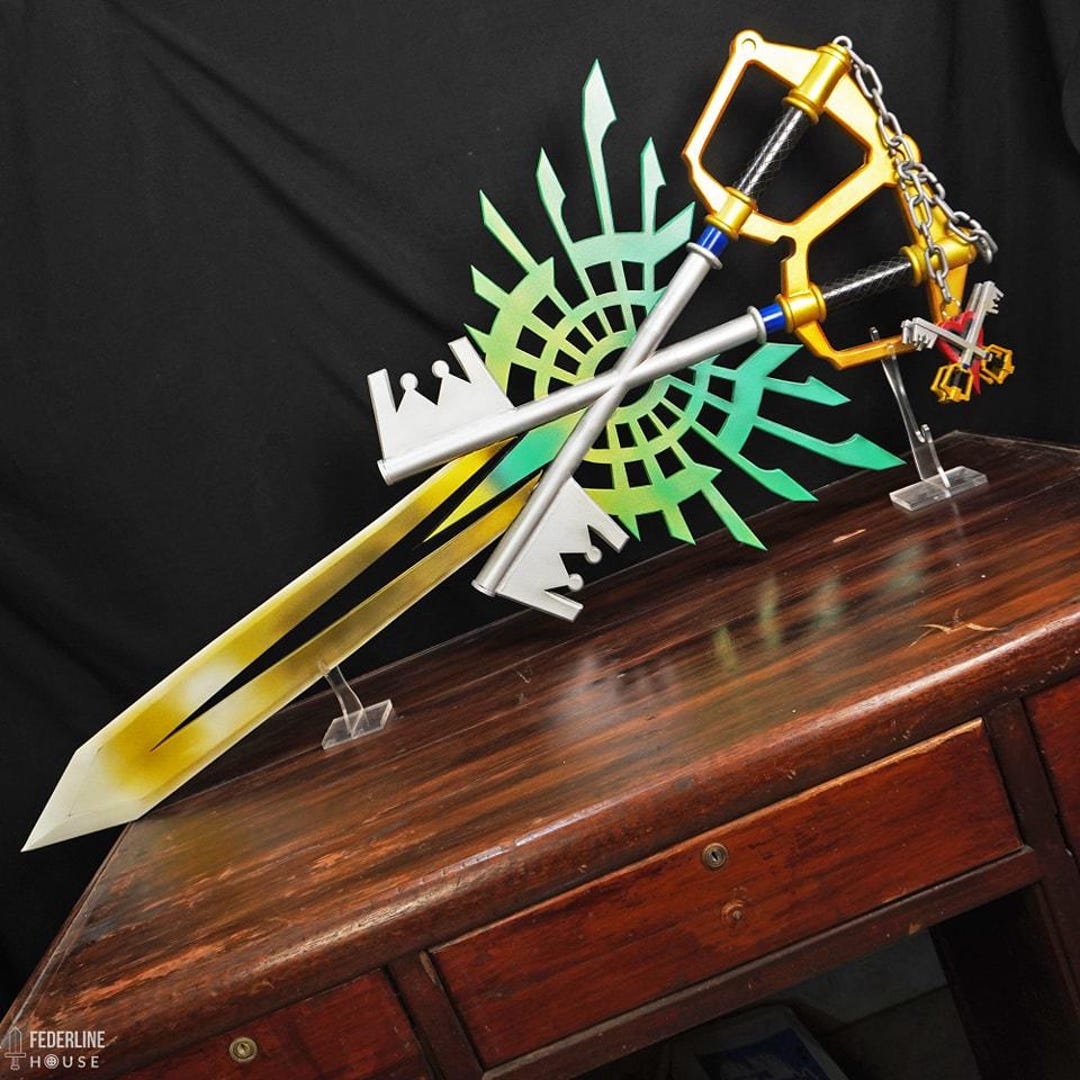 Keyblade X-blade Kingdom Hearts EVA Foam Cosplay Prop for Costume or ...