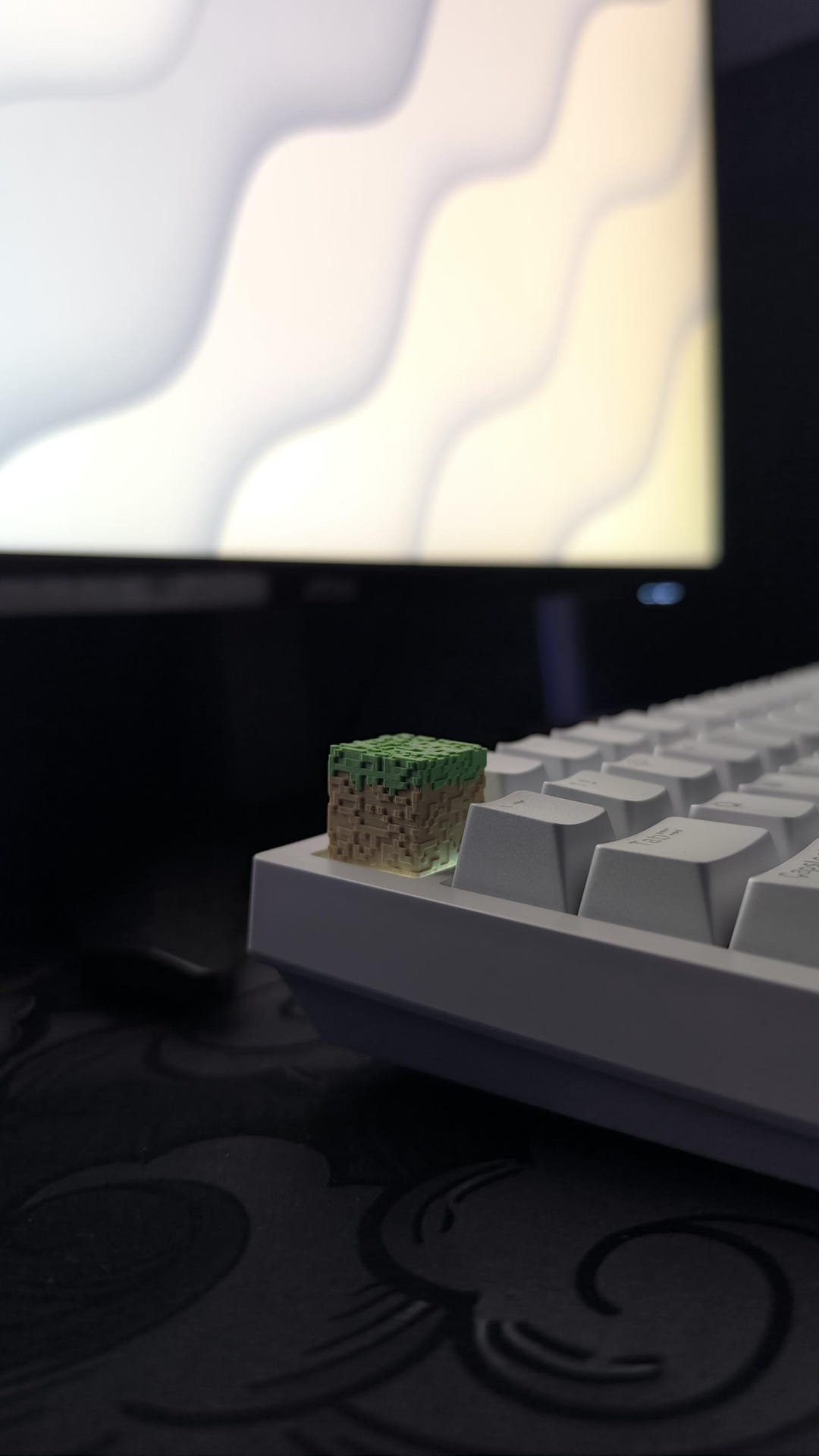 Minecraft Grass Block Artisan Keycap, Gamer Gift - Etsy