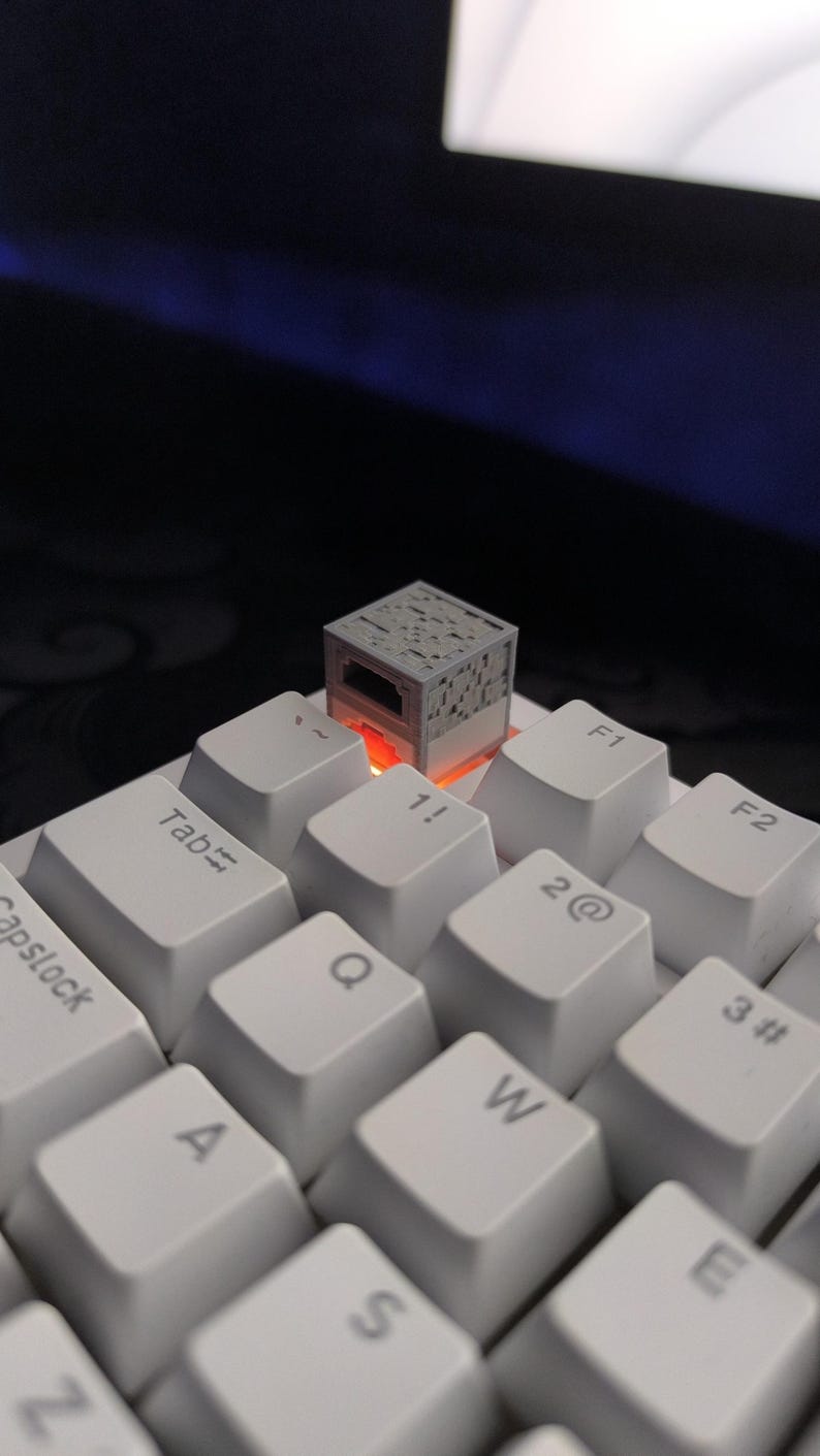 Minecraft Furnace Artisan Keycap (actually Glows) - Etsy