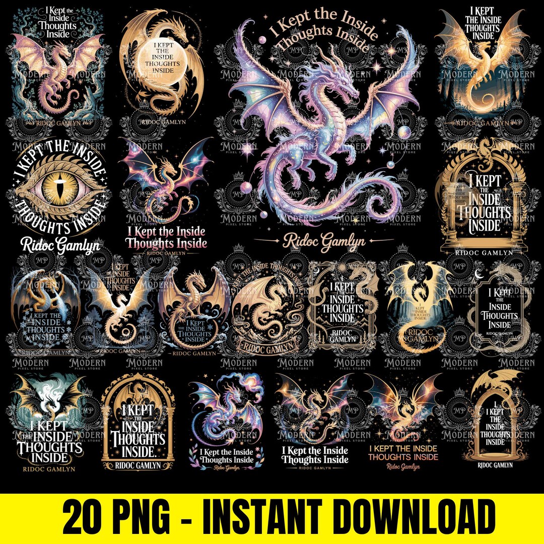 20 Ridoc Quest Squad PNG Instant Download, I Kept the Inside Thoughts ...