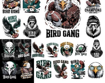 Retro Eagle PNG, Bird Gang Png, Football Eagles Philly Digital Download ...