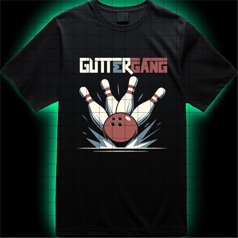 Gutter Gang Digital Download, Bowling PNG, 300dpi, Trendy Printable Art ...