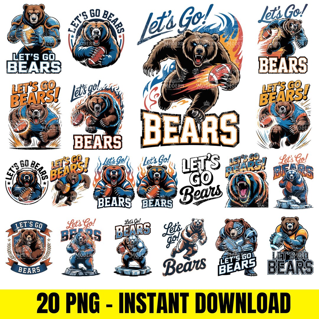 20 Let's Go Bears Football Png | Mascot Football Png | Football Team ...