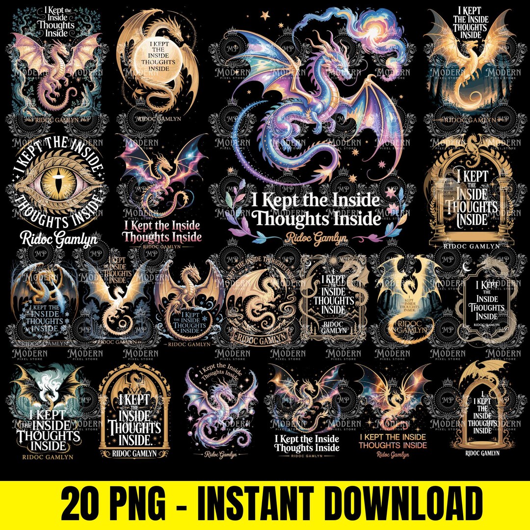 20 Ridoc Quest Squad PNG Instant Download, I Kept the Inside Thoughts ...