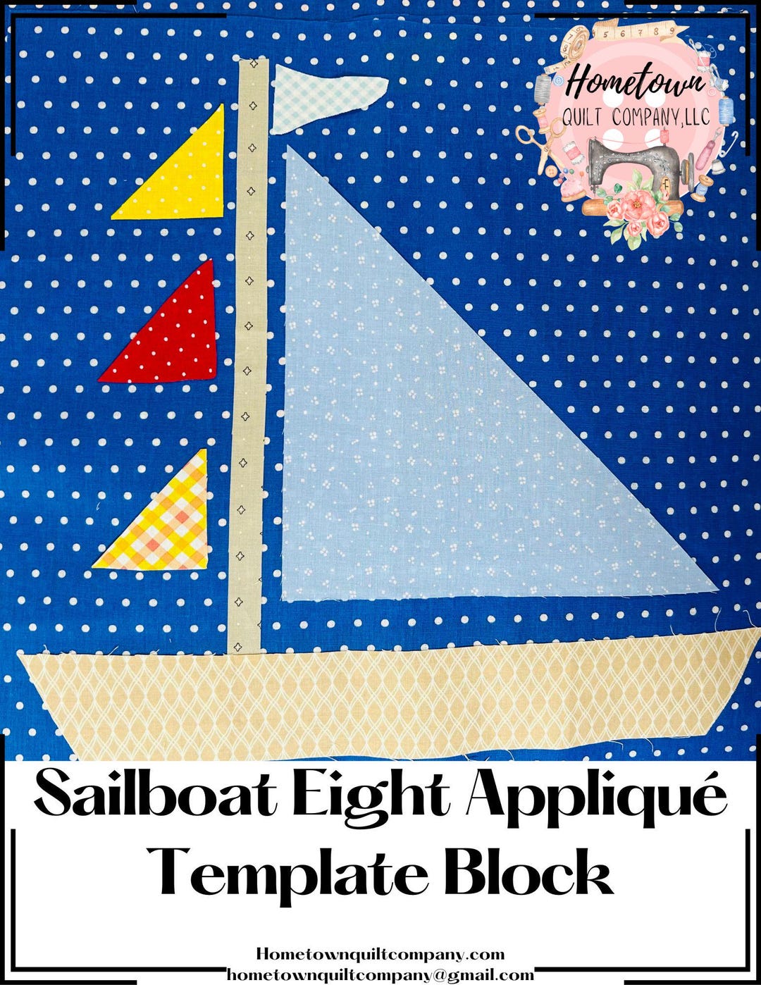 Sailboat Eight Block Template - Etsy