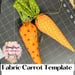 Fabric Carrot Template - Etsy