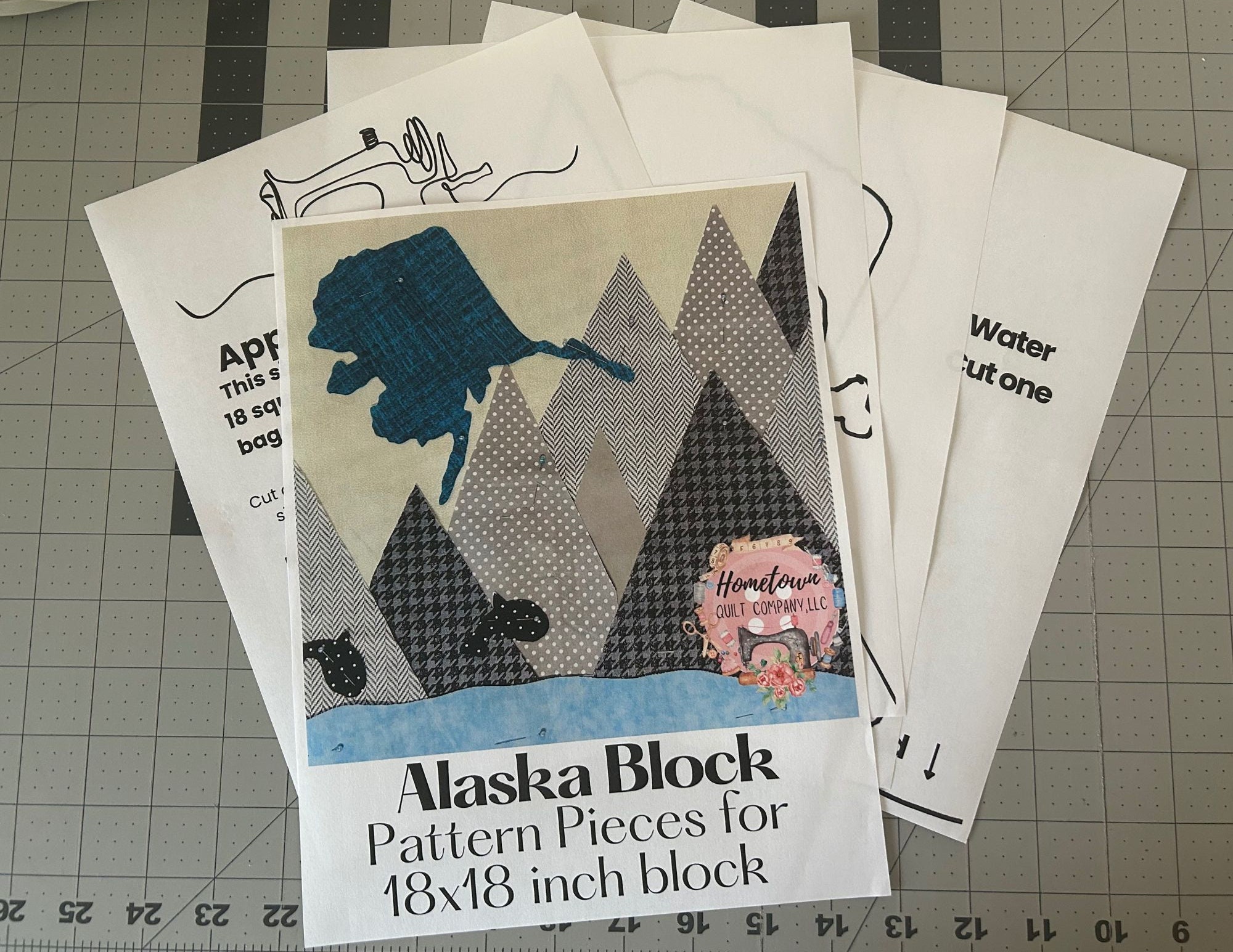 Alaska Appliqué Quilt Block Pattern - Etsy