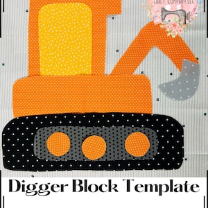 Digger Block Template - Etsy