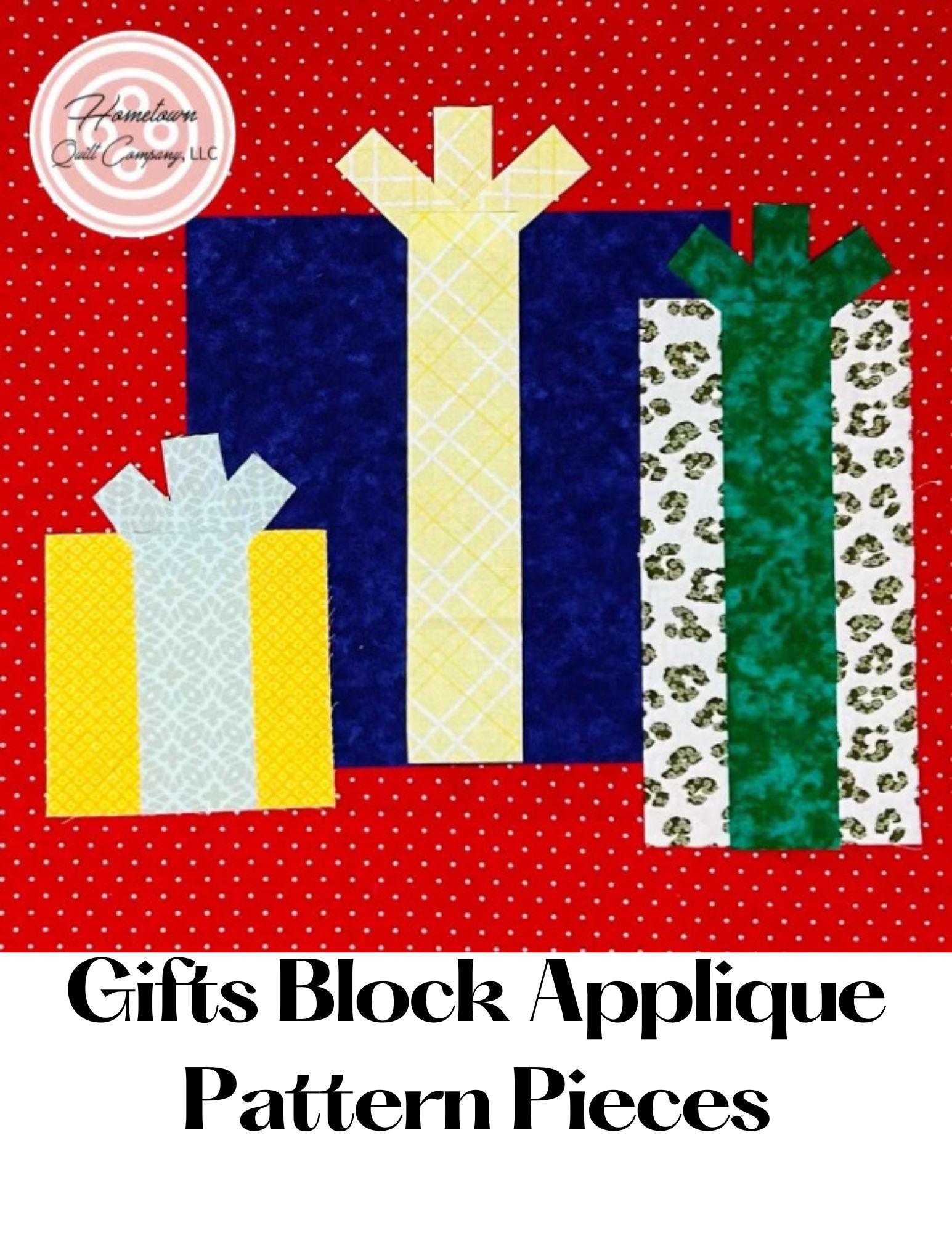 Gifts Appliqué Quilt Block Pattern - Etsy