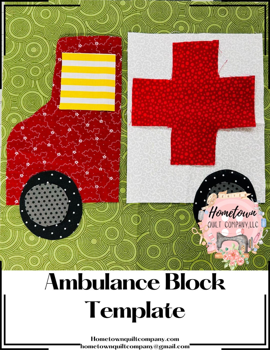 Ambulance Block Template - Etsy