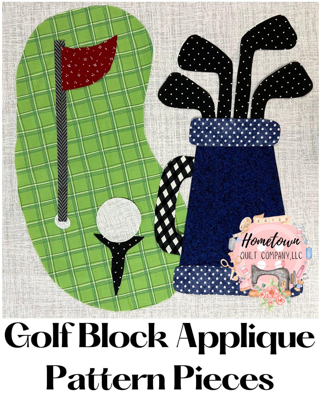 Golf Appliqué Quilt Block Pattern - Etsy
