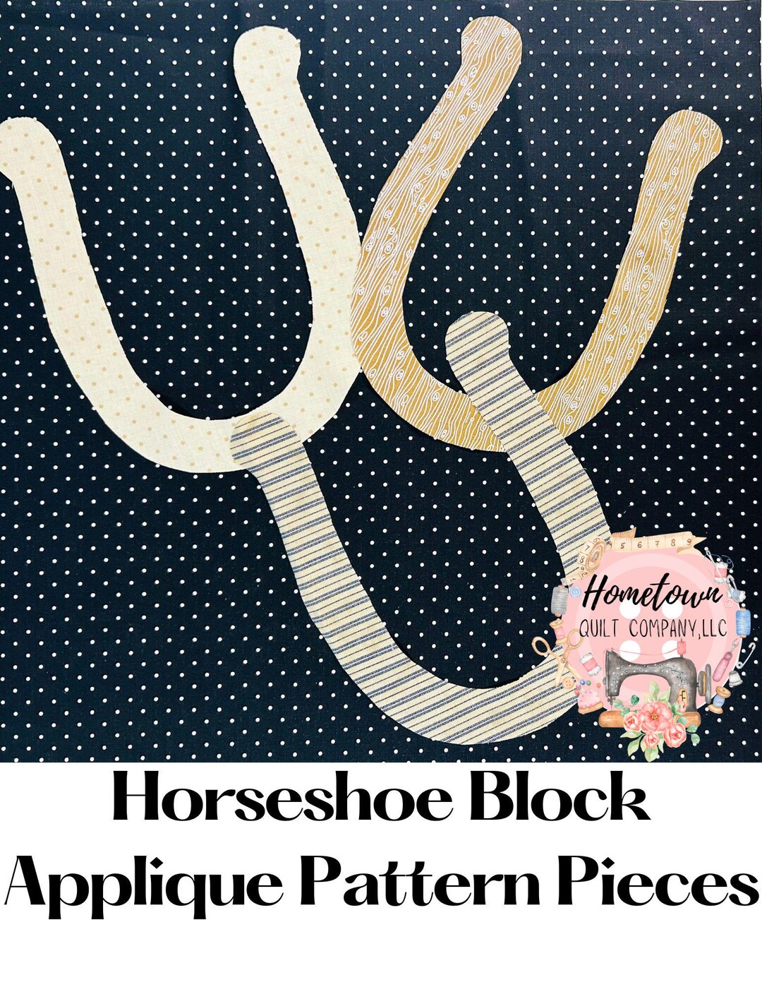 Horseshoe Appliqué Quilt Block Pattern - Etsy