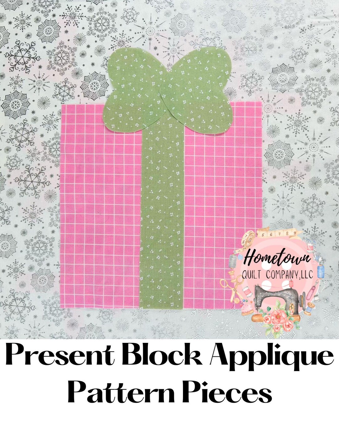 Present Appliqué Quilt Block Pattern - Etsy