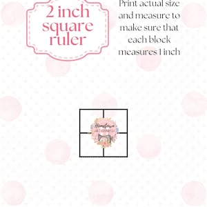 2 Inch Printable Square Ruler - Etsy
