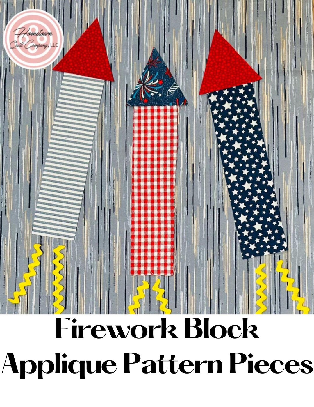 Firework Appliqué Quilt Block Pattern - Etsy