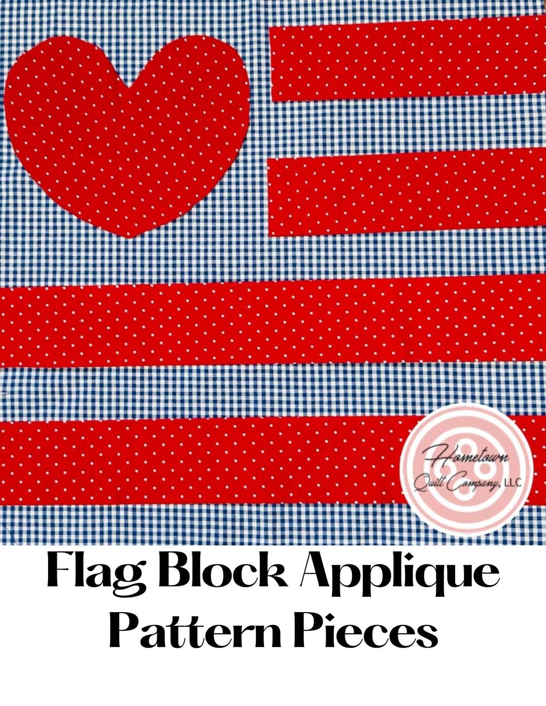 Flag Appliqué Quilt Block Pattern - Etsy