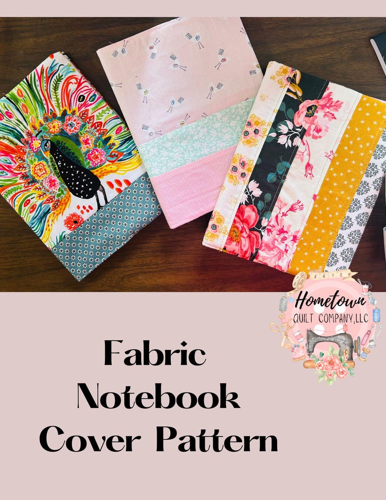 Fabric Composition Notebook Cover Pattern - Etsy