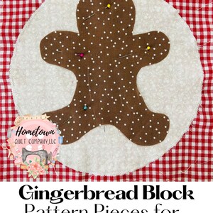 Gingerbread Appliqué Quilt Block Pattern - Etsy