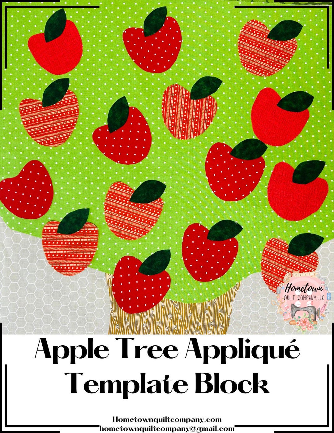 Apple Tree Block Template - Etsy