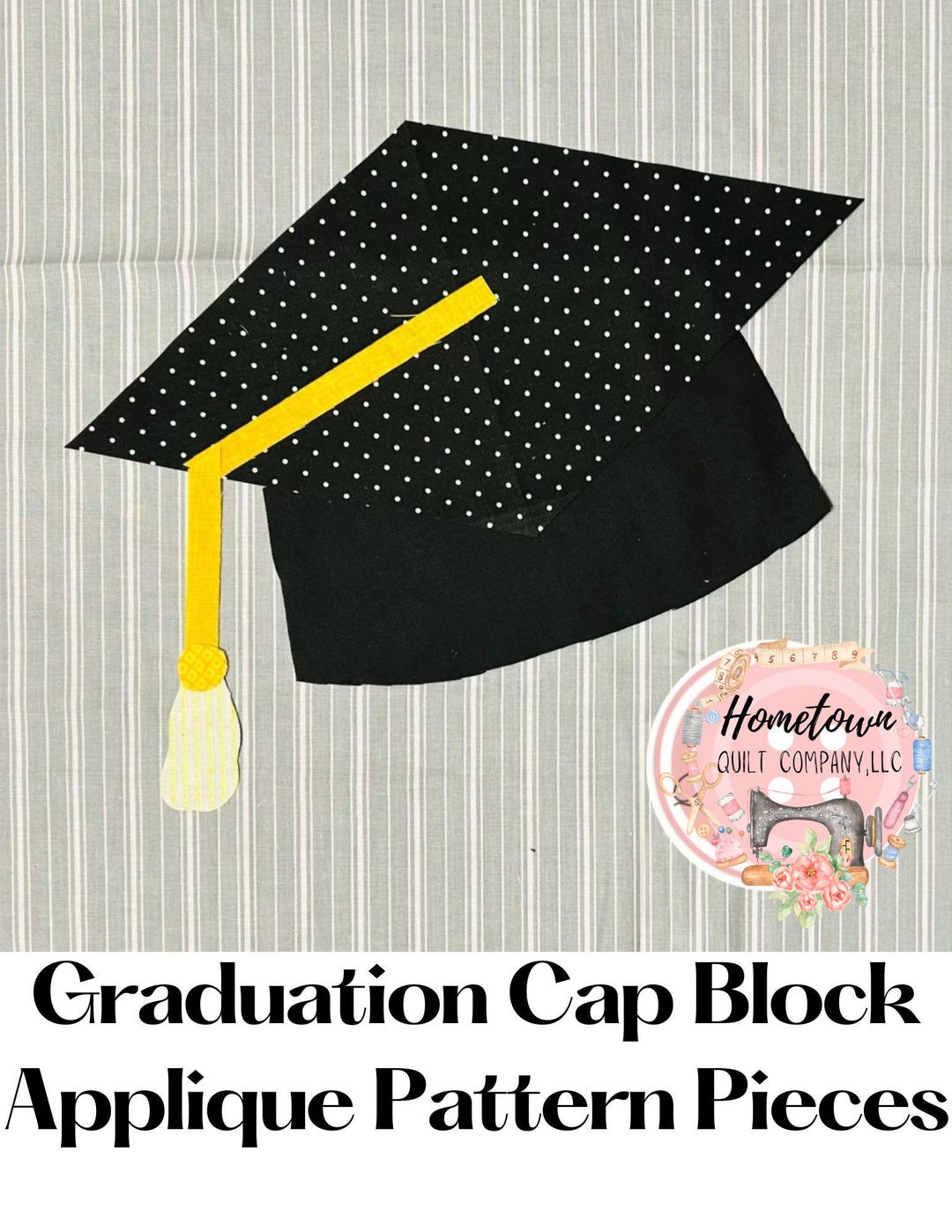 Graduation Cap Appliqué Quilt Block Pattern - Etsy
