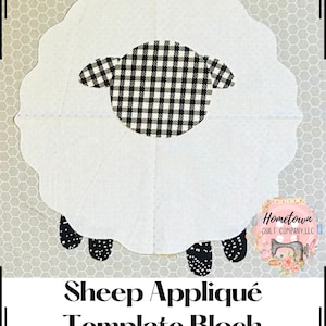 Sheep Block Template - Etsy