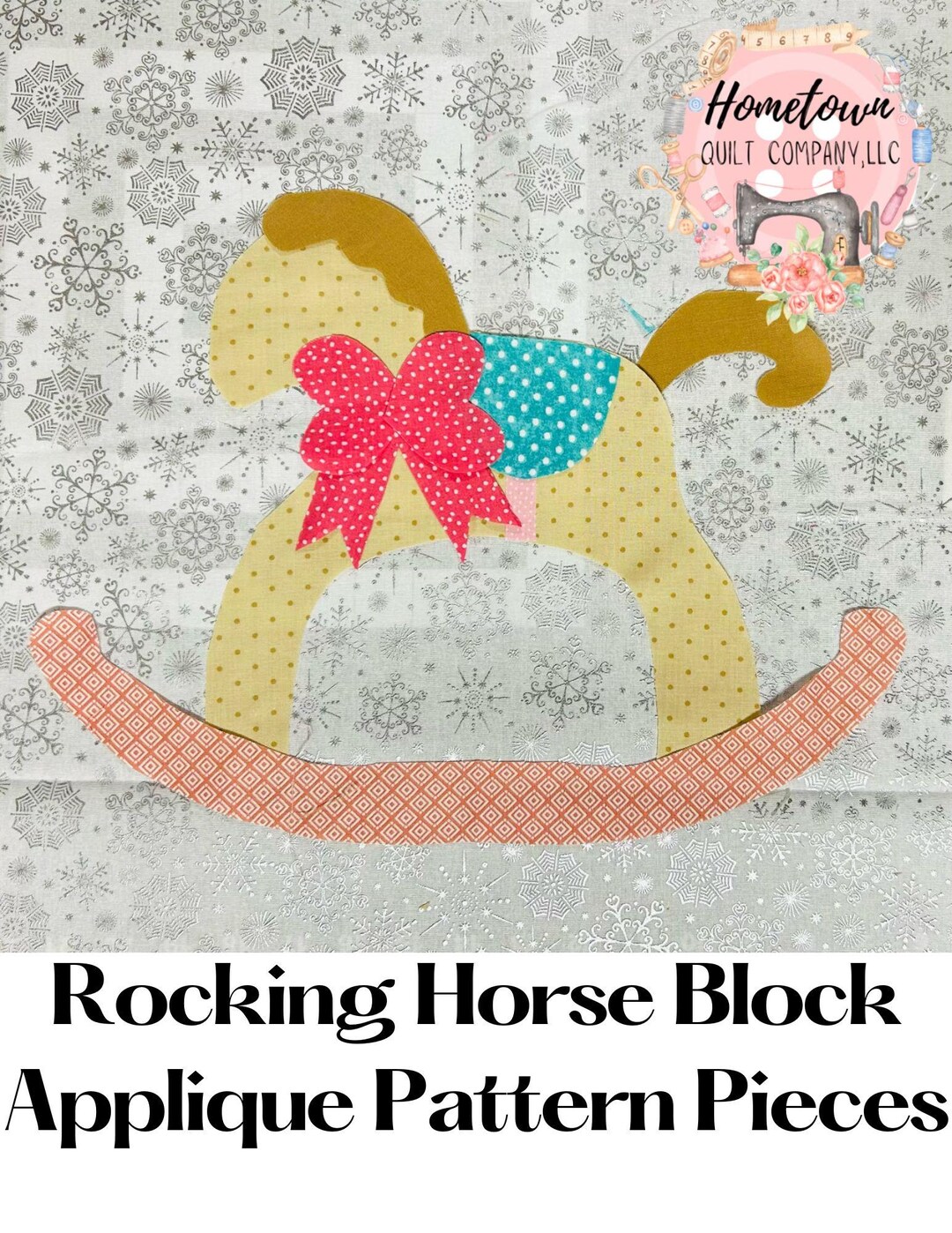 Rocking Horse Appliqué Quilt Block Pattern - Etsy