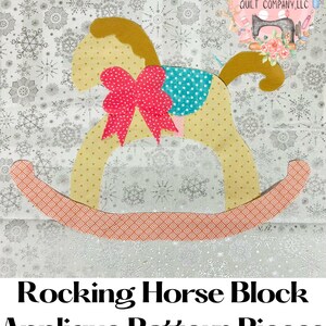 Rocking Horse Appliqué Quilt Block Pattern - Etsy